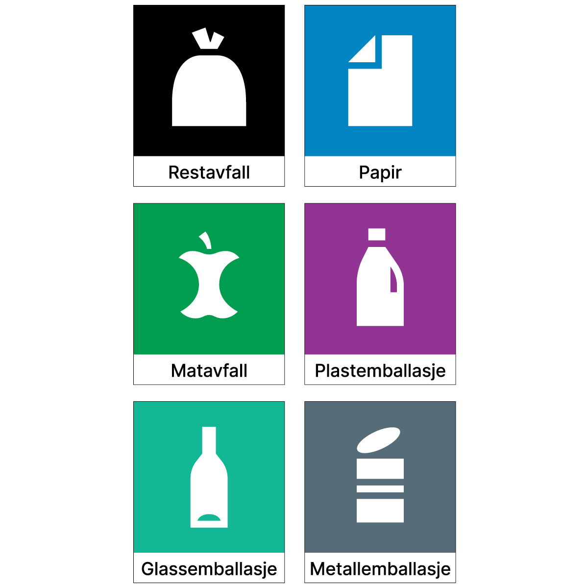 Dekaler for resirkulering – Grande Fabrikker – kvalitet siden 1954